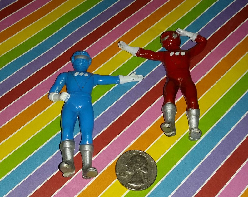 Vintage Lot of 4 PVC Japanese Power Ranger Like Figures - Etsy