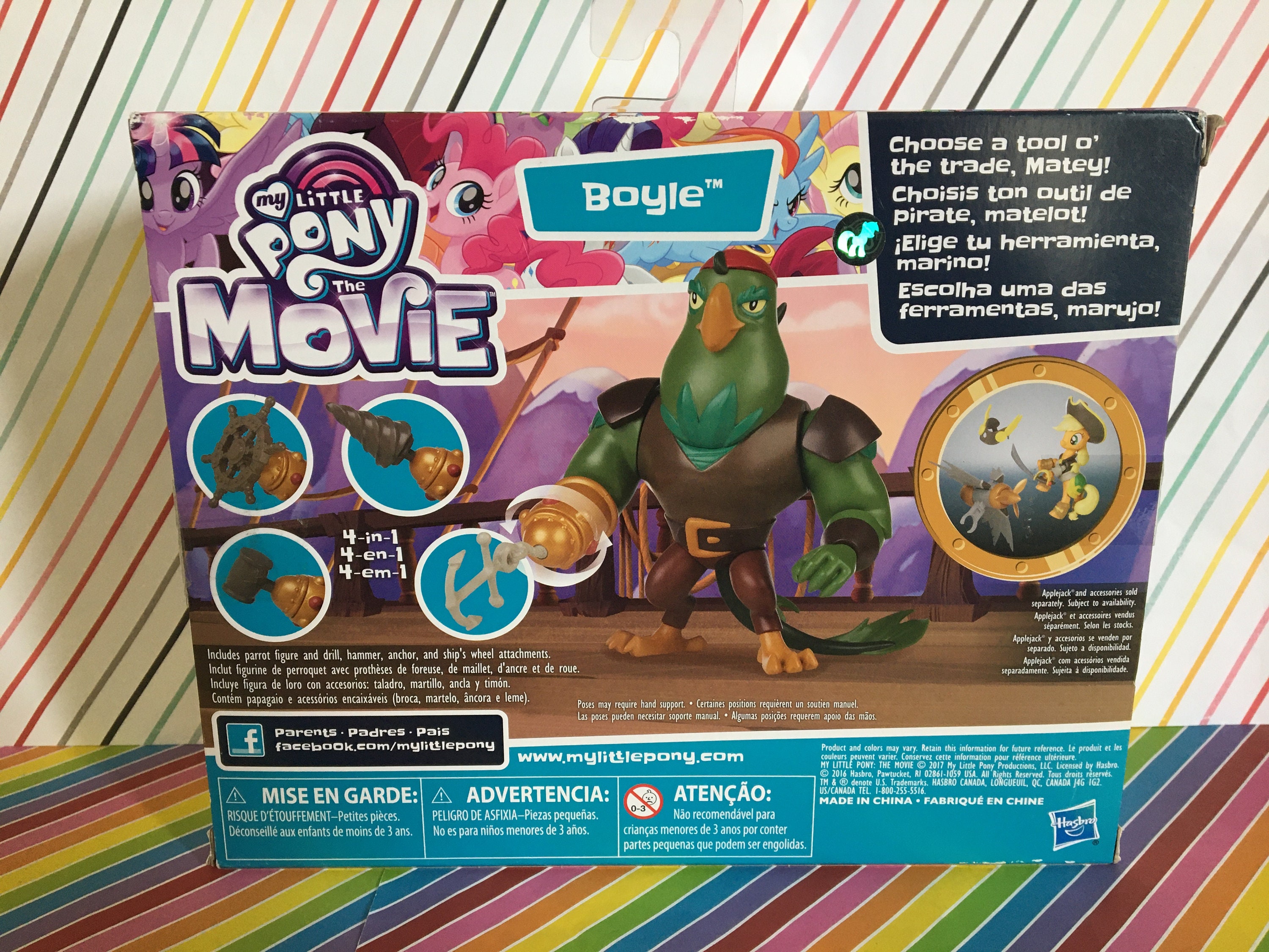 Boxed My Little Pony The Movie Boyle Pirate Parrot Figure | Etsy