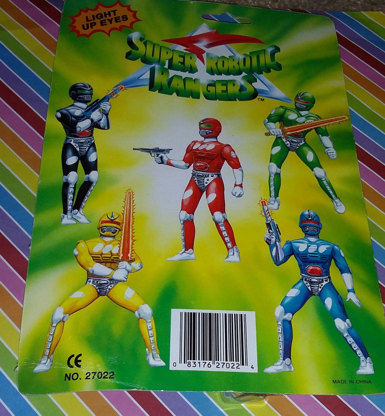 Vintage 1990s Bootleg Super Robotic Pink Power Rangers Figure | Etsy