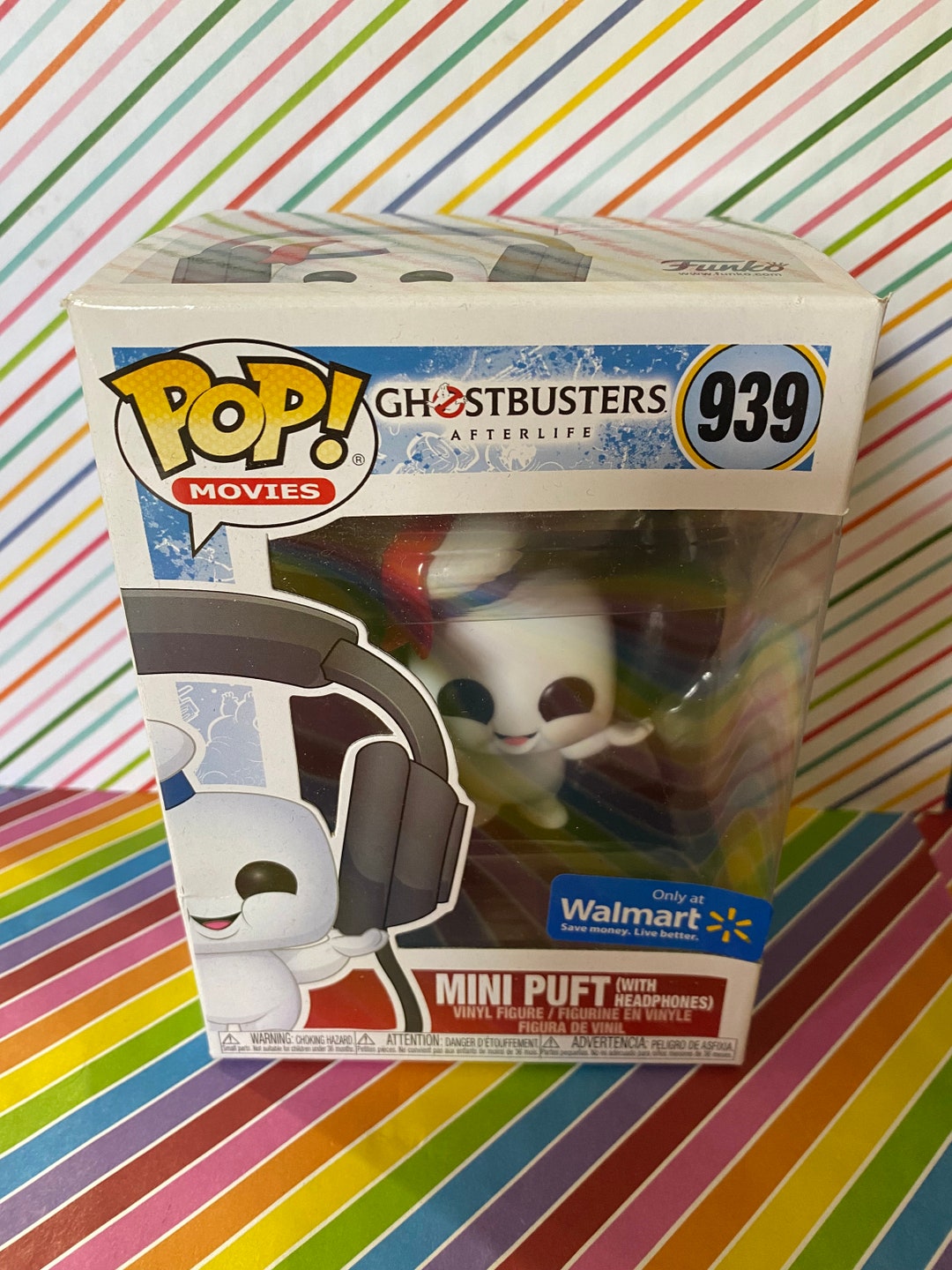 Funko Walmart Exclusive Mini Puft Marshmallow Man W/ Headphones Toy 939 ...