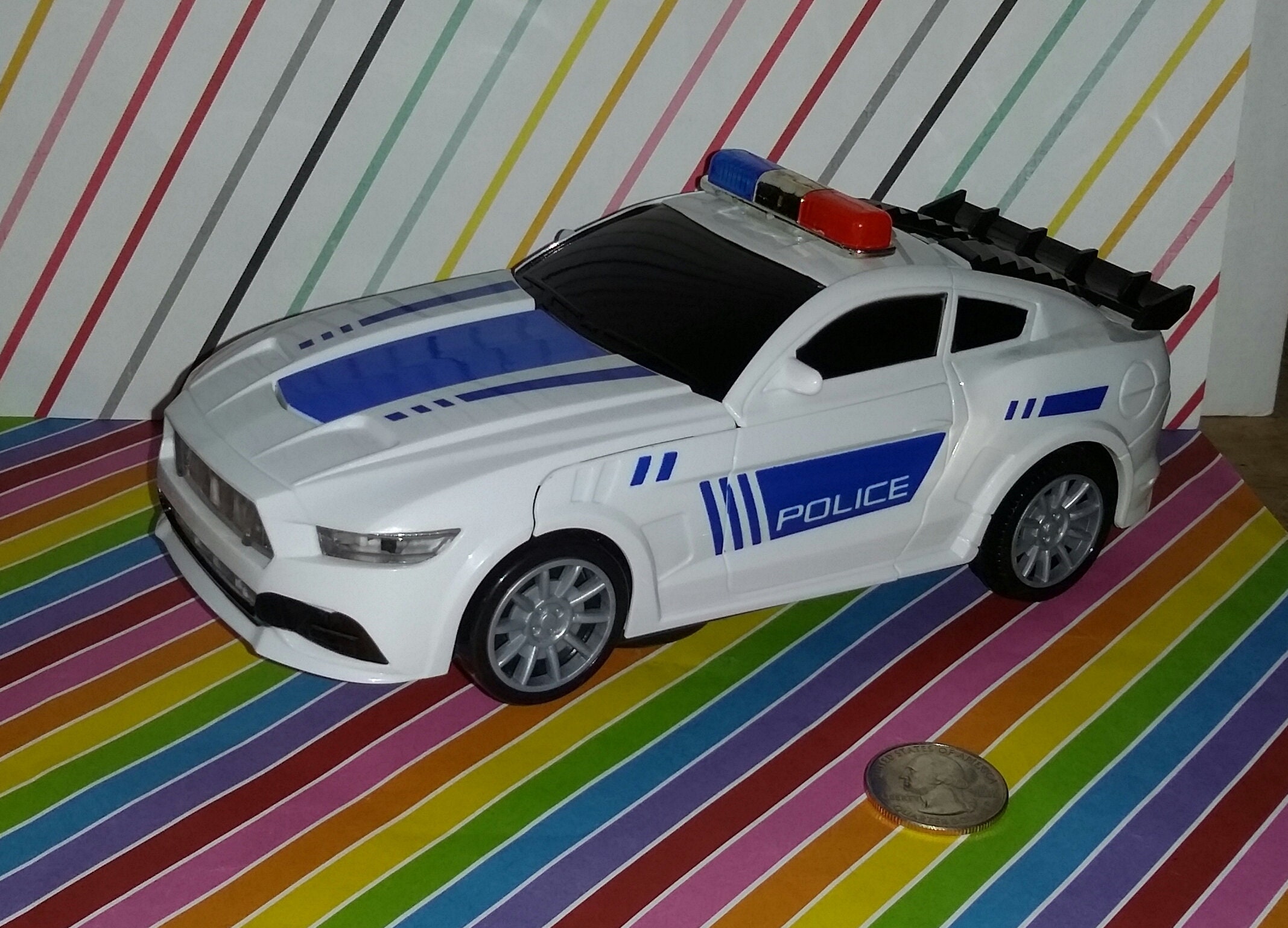 Battery Operated Bootleg Transformers Police Car W/ Sound | Etsy