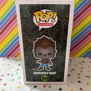 Funko Pop Game Stop Exclusive the Simpson Werewolf Bart Boxed Figure ...