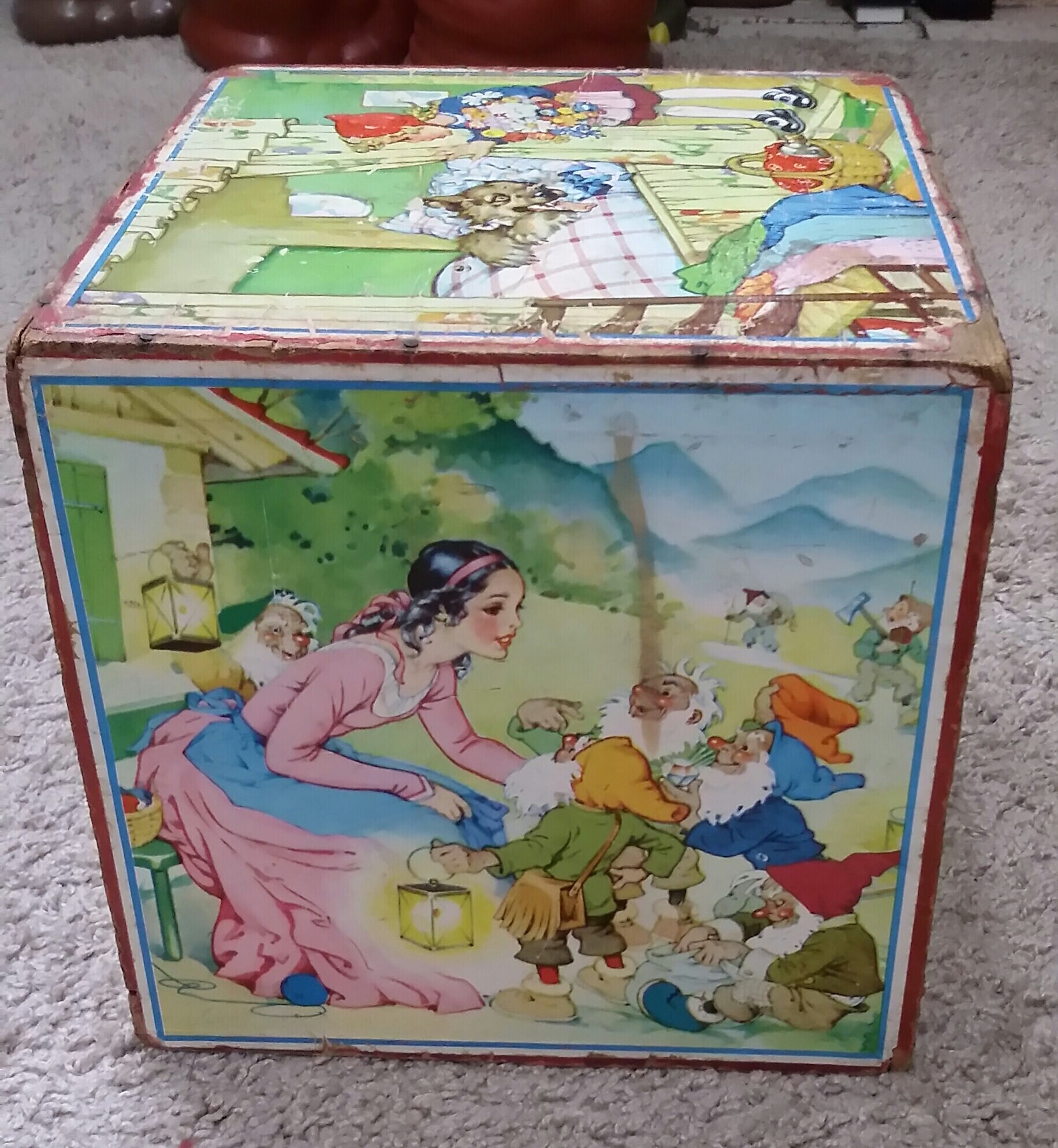 Vintage Lot of 2 Children's Stacking Fairy Tale Blocks - Etsy