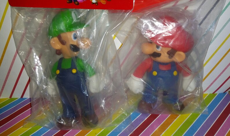 Bagged Super Mario Brothers PVC Super Size Figures Set Mario | Etsy