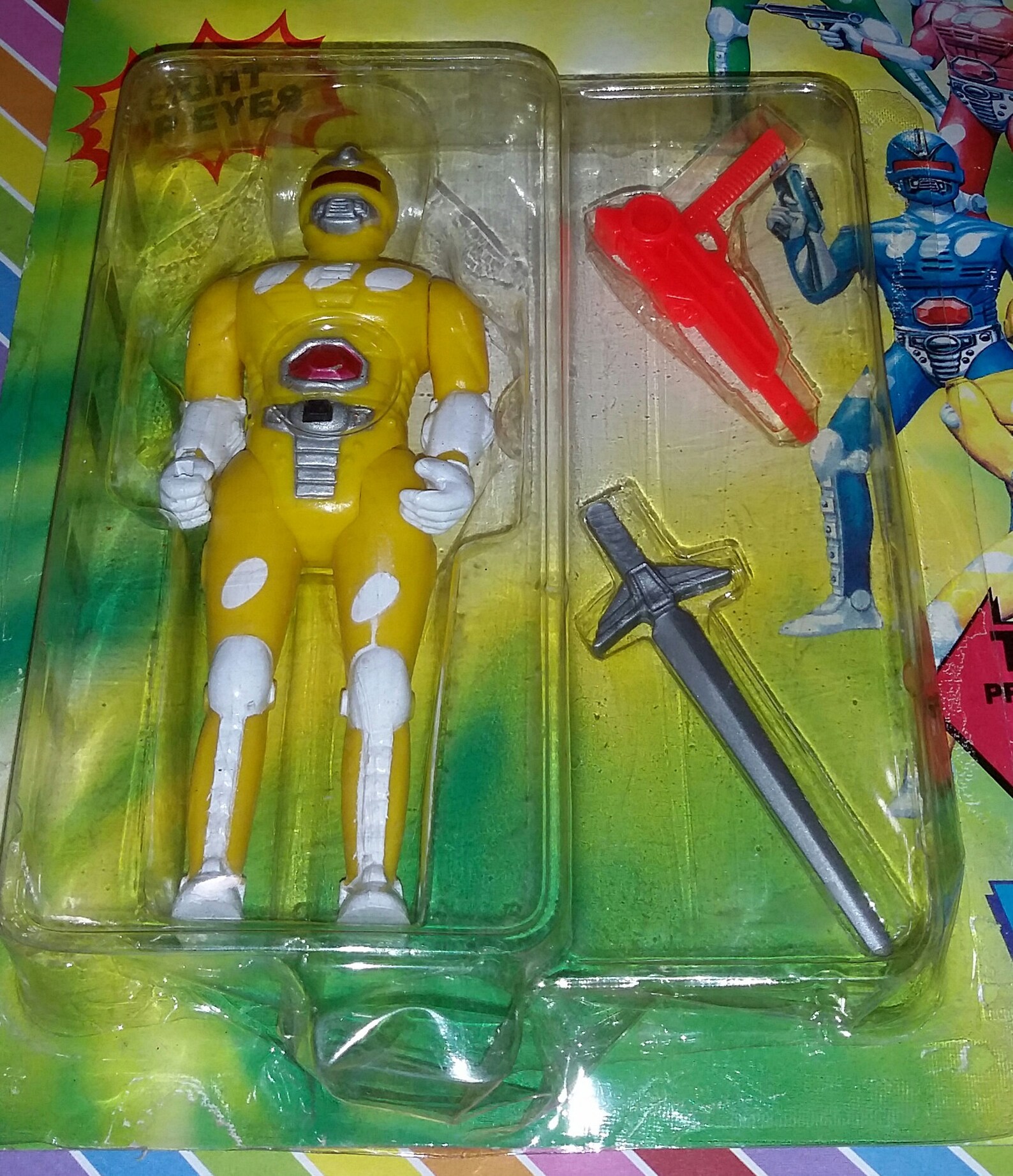 Vintage 1990s Bootleg Super Robotic Yellow Power Rangers - Etsy