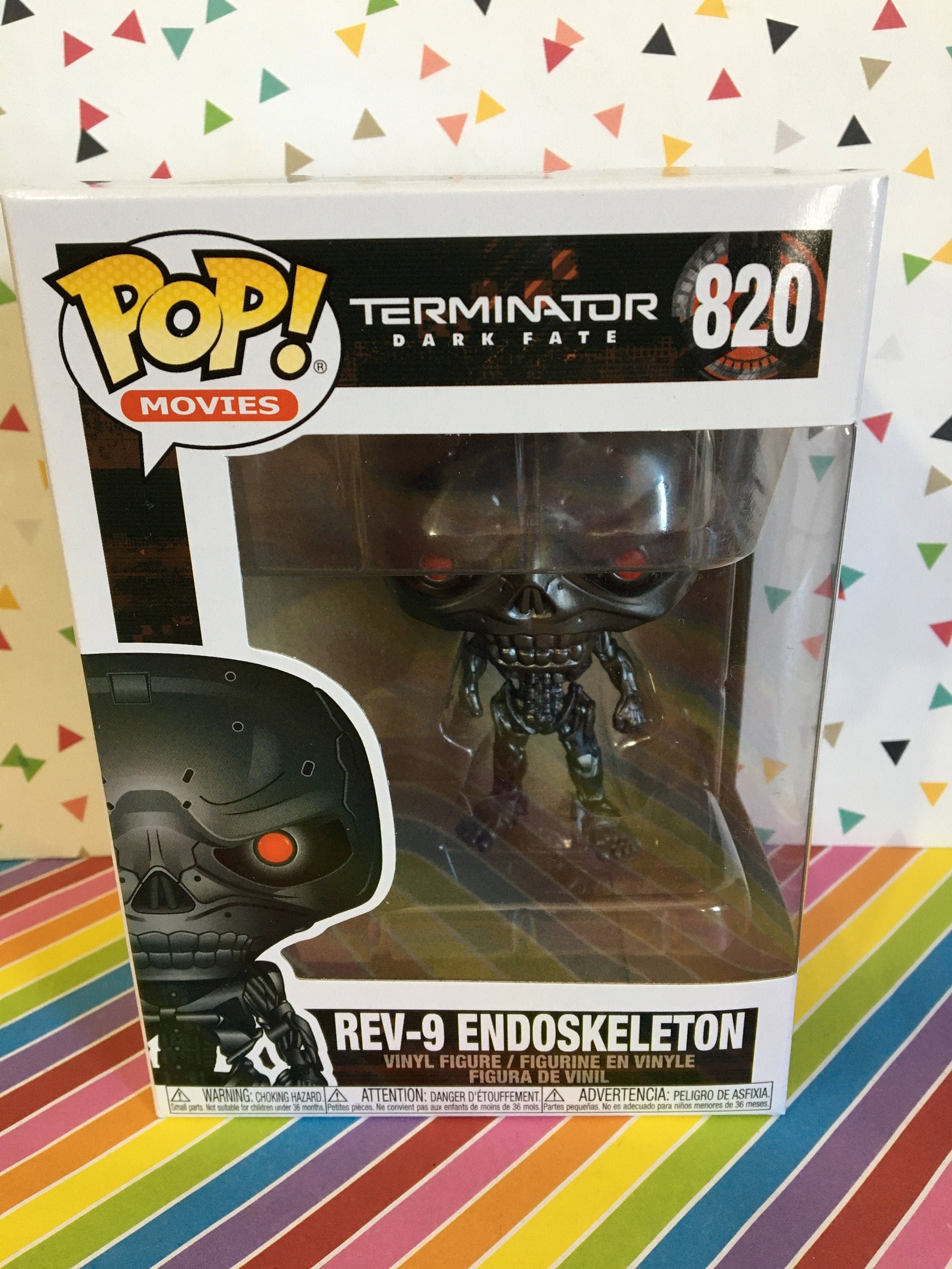 Funko Pop Terminator Dark Fate REV 9 Endoskeleton 820 Boxed | Etsy