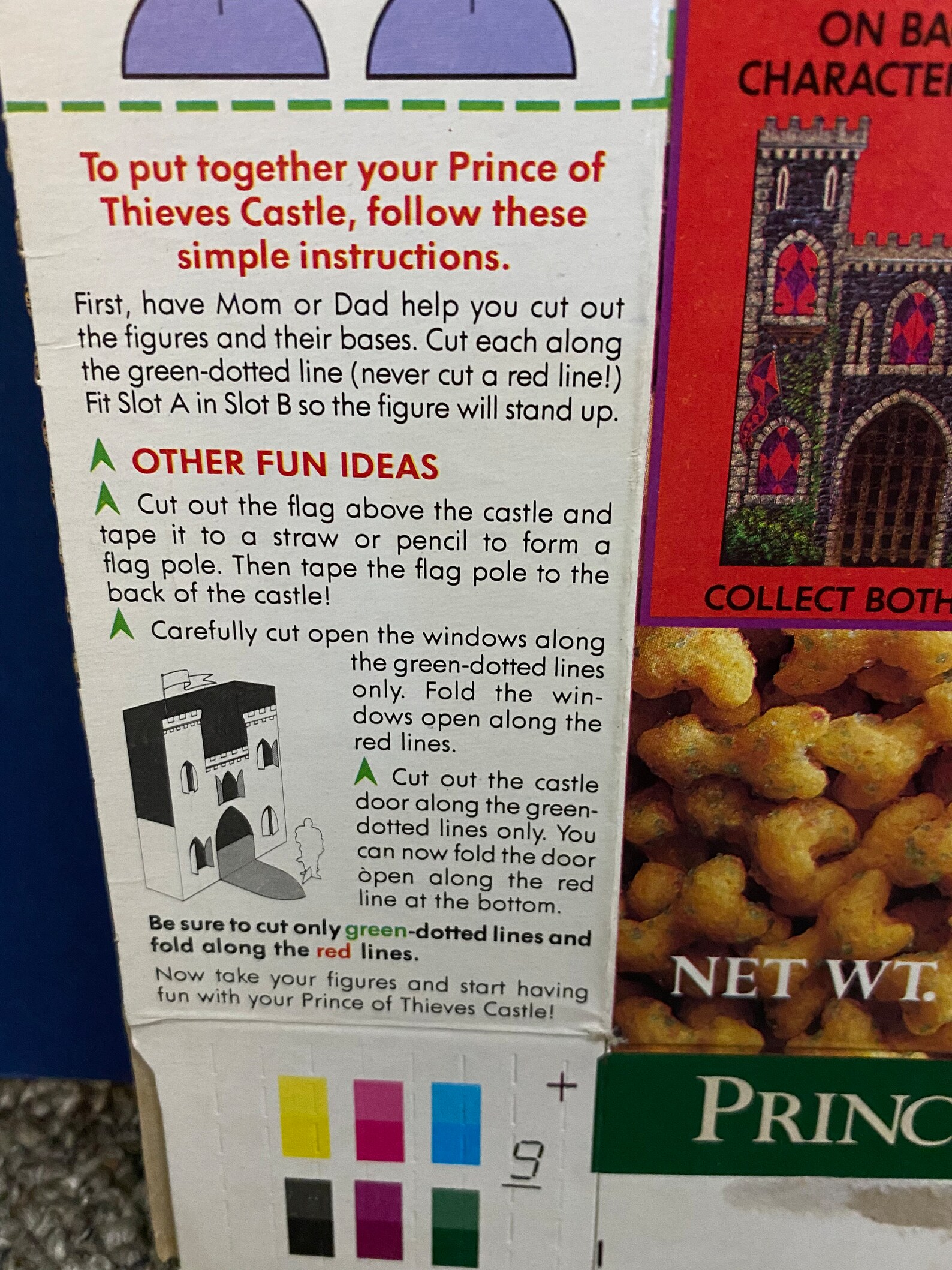 Vintage 1991 Ralston Robin Hood Prince of Thieves Cereal Box Memory ...