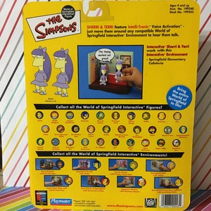 Simpsons Playmates World of Springfield Carded Sherri and - Etsy