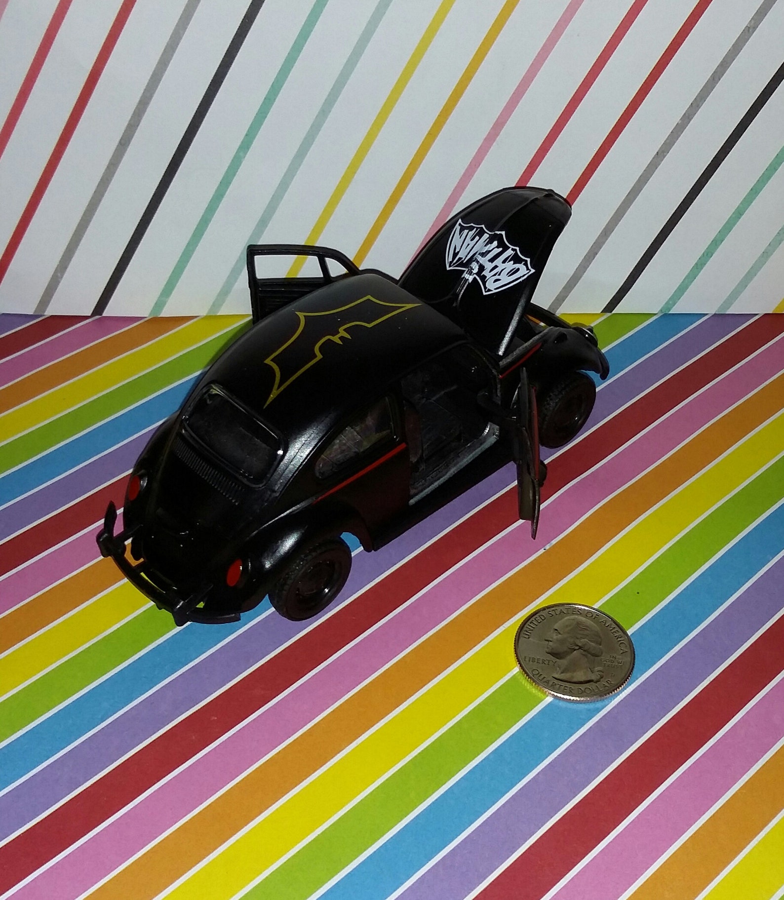 Die Cast Batman Bootleg Batmobile 1:32 VW Volkswagen Beetle - Etsy