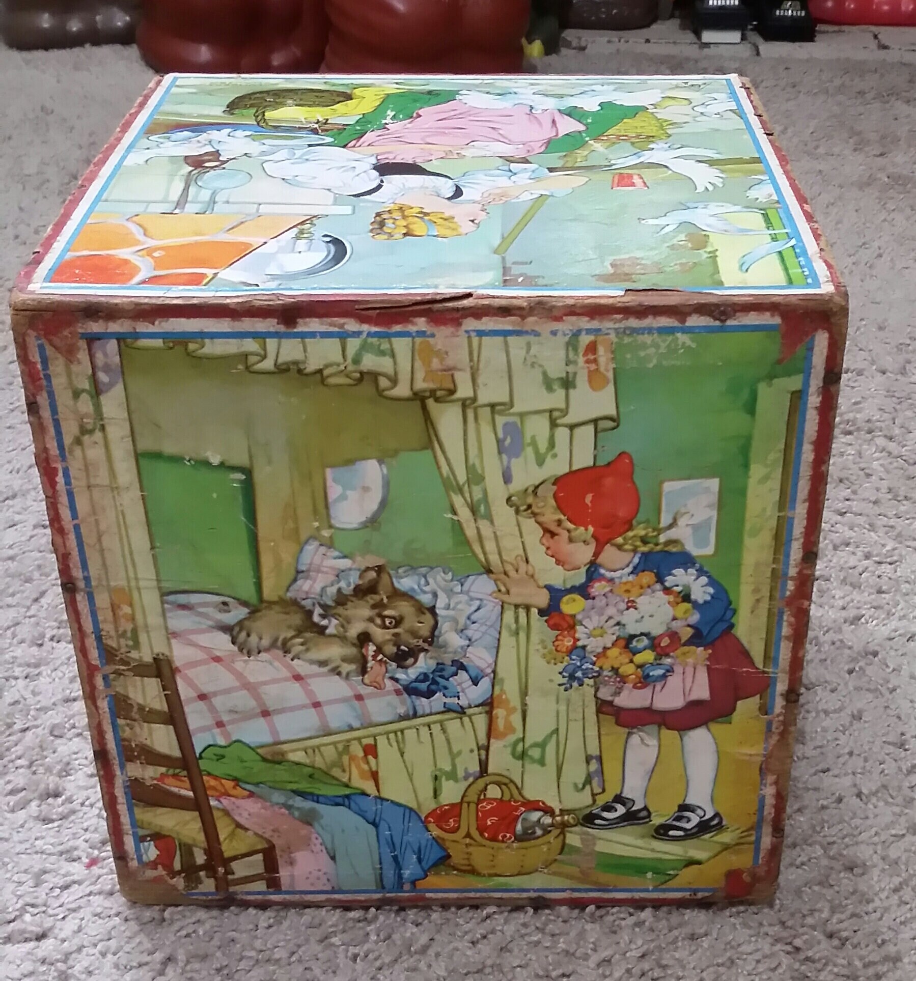Vintage Lot of 2 Children's Stacking Fairy Tale Blocks - Etsy