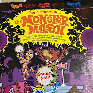 General Mills Monster Mash Cereal Box Frankenberry, Count Chocula and ...