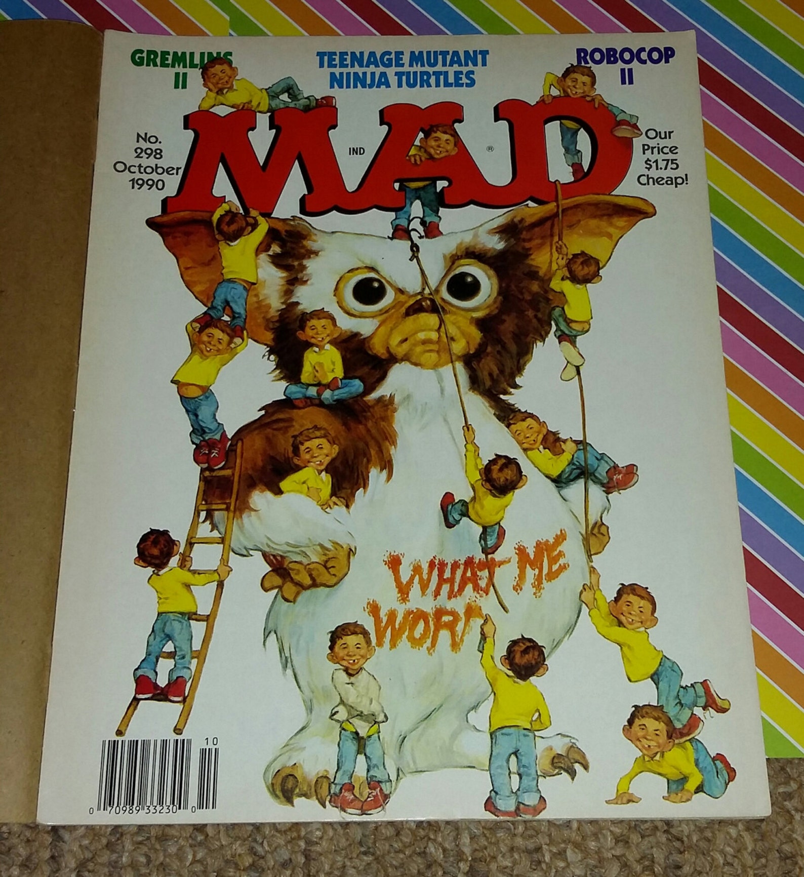 Vintage 1990 Mad Magazine Gremlins II Cover. 298 /w Mailer | Etsy