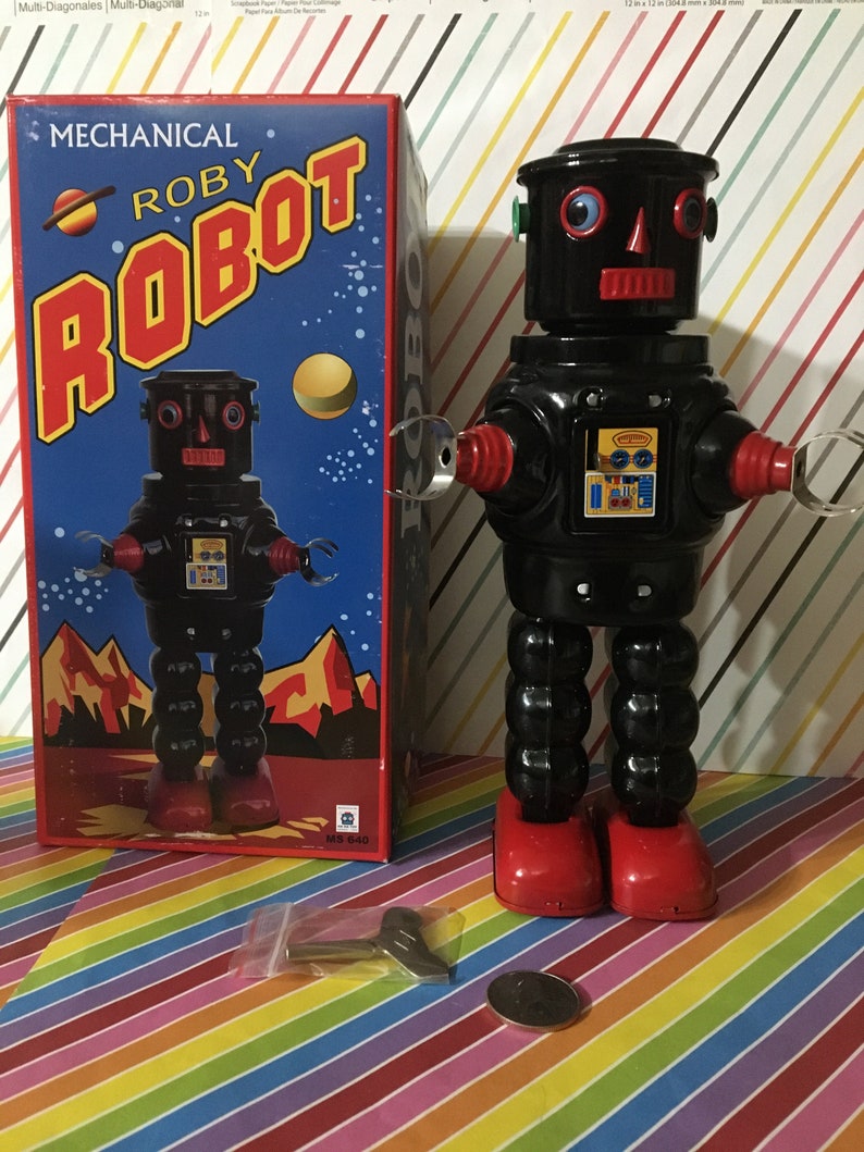 Boxed Roby Robby the Robot Forbidden Planet Tin Wind up Figure - Etsy
