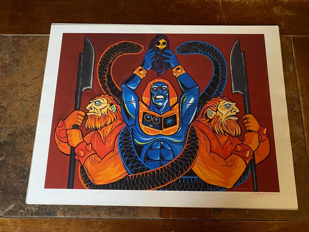 Masters of the Universe Faker and the Golem Signed Dave Ellingson Print ...