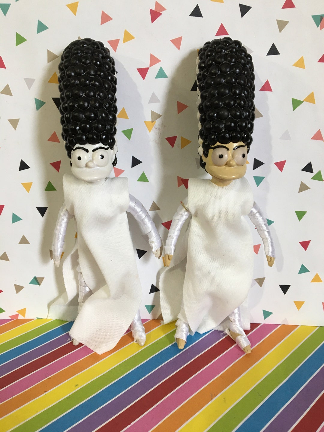 Hand Cast and Painted the Simpsons Marge as the Bride of Frankenstein ...