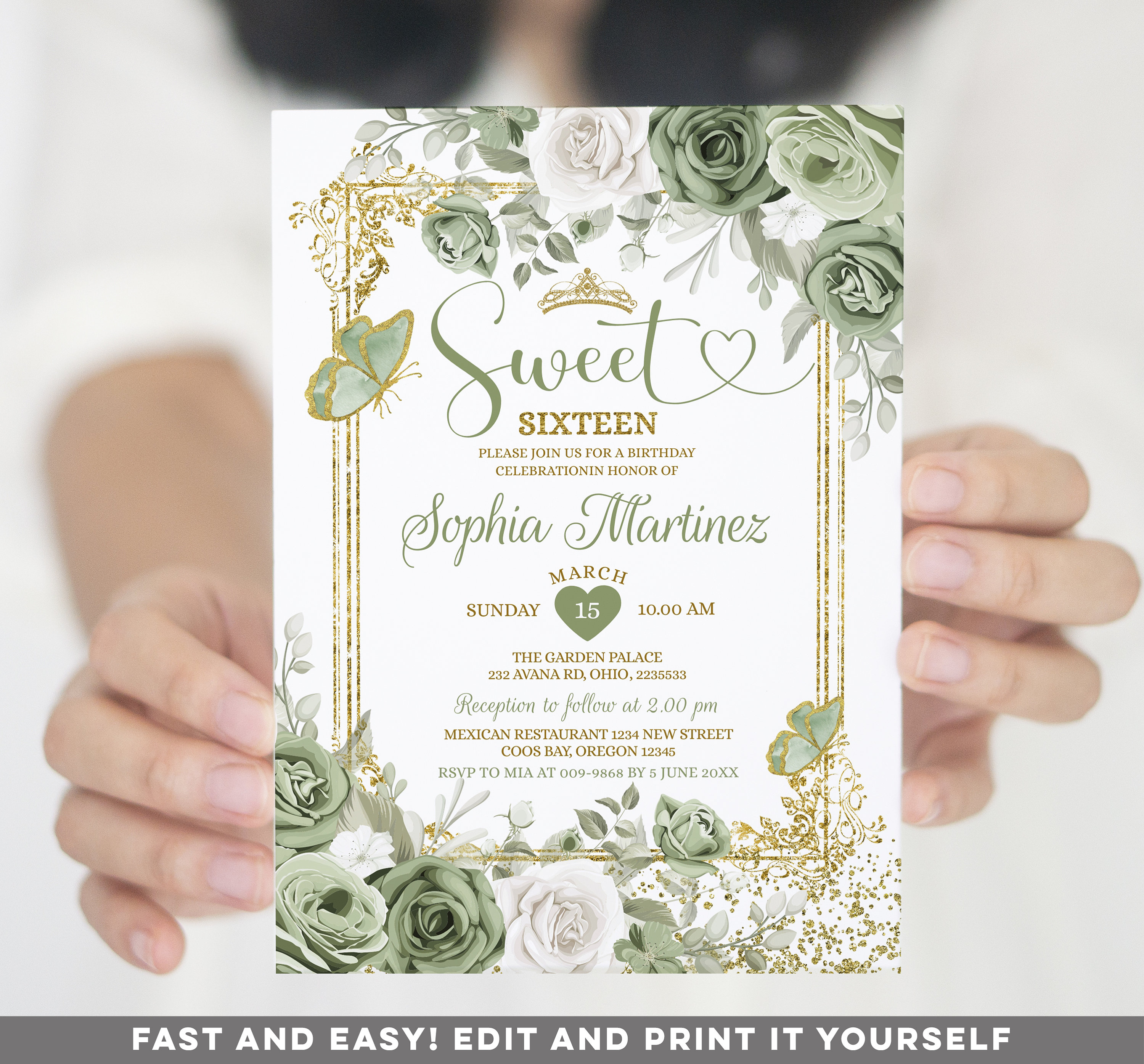 Elegant Birthday Party Invitations Etsy