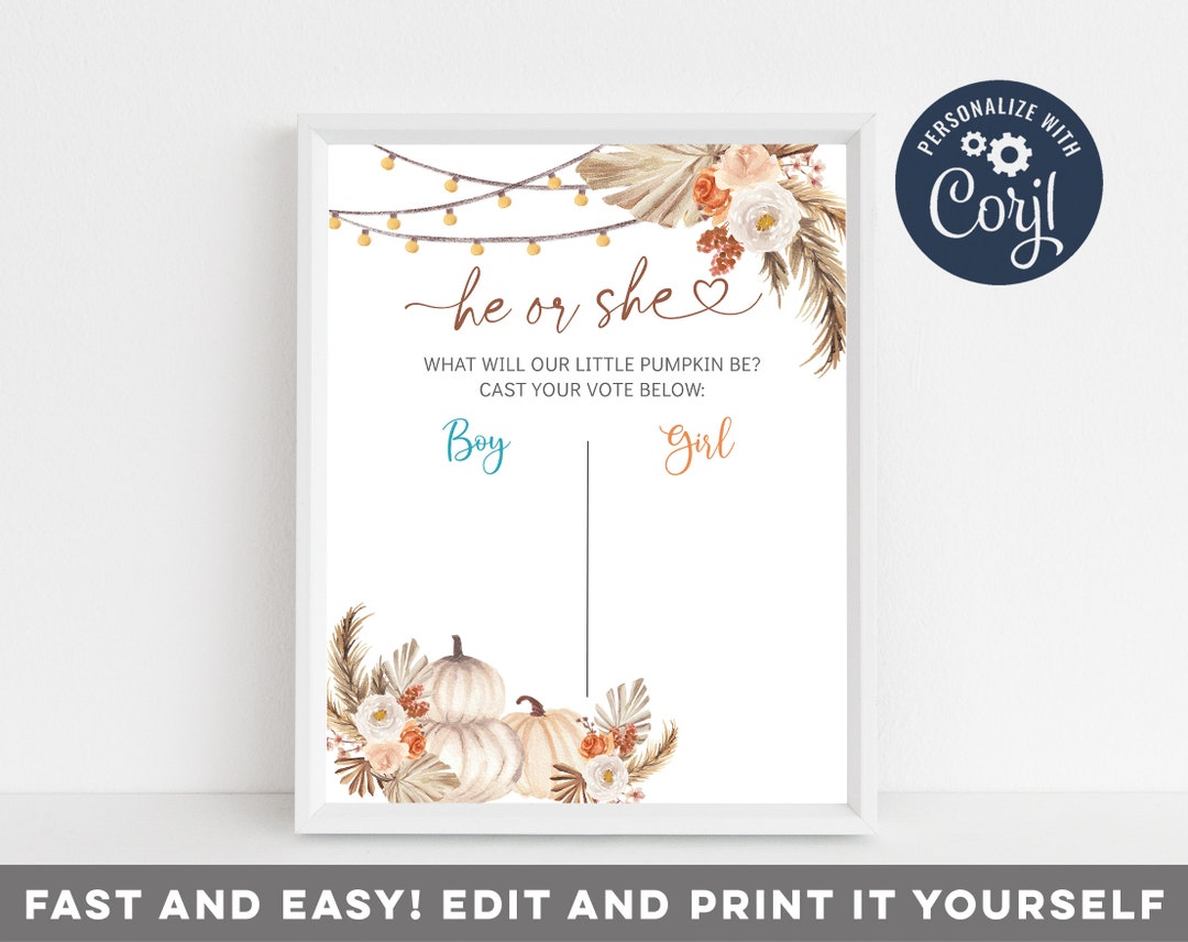 Boho Pumpkin Gender Reveal Voting Board Sign String Light - Etsy Boho Pumpkin Gender Reveal Voting Board Sign String Light - Etsy