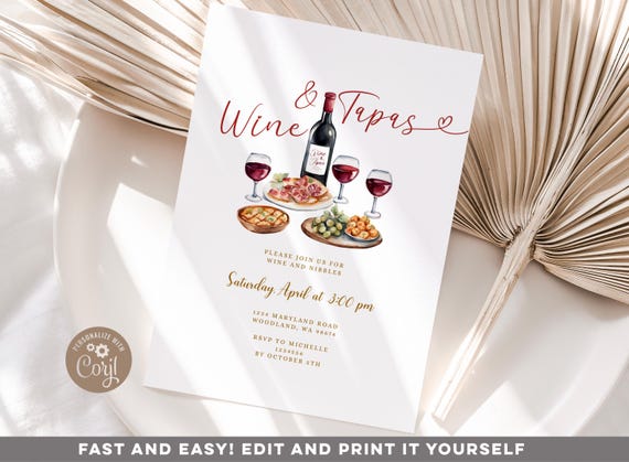 Tapas Party Invitation Ideas