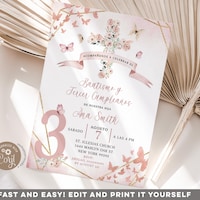 Handmade Quinceañera Box Invitation With Purple Flowers and Gold ...