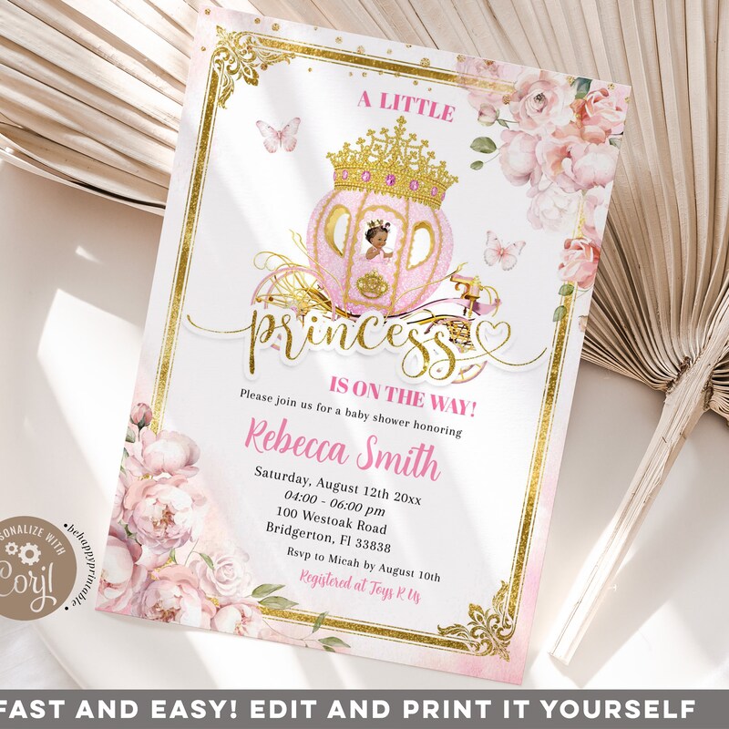 Pink Princess Shower - Etsy