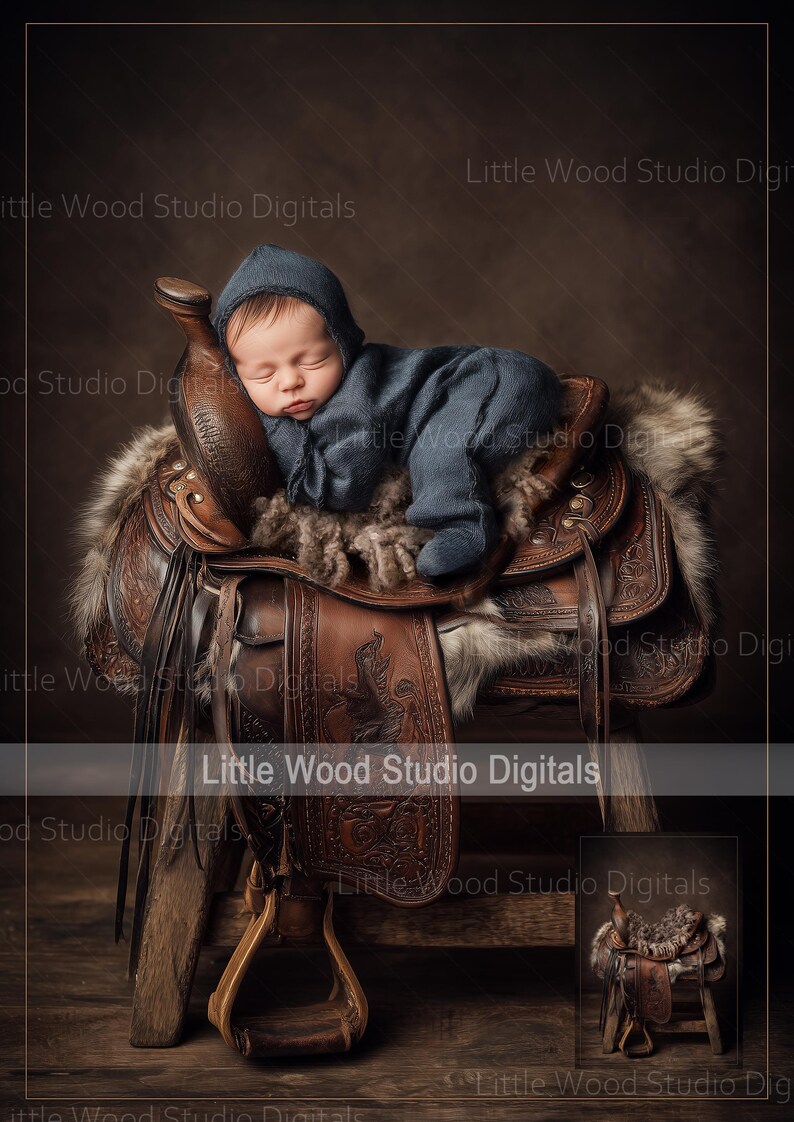 Saddle Newborn Digital Background, Horse Backdrop Digital - Etsy