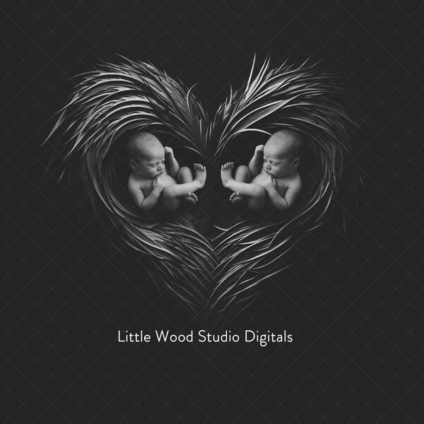 Twins Black Backdrop - Etsy