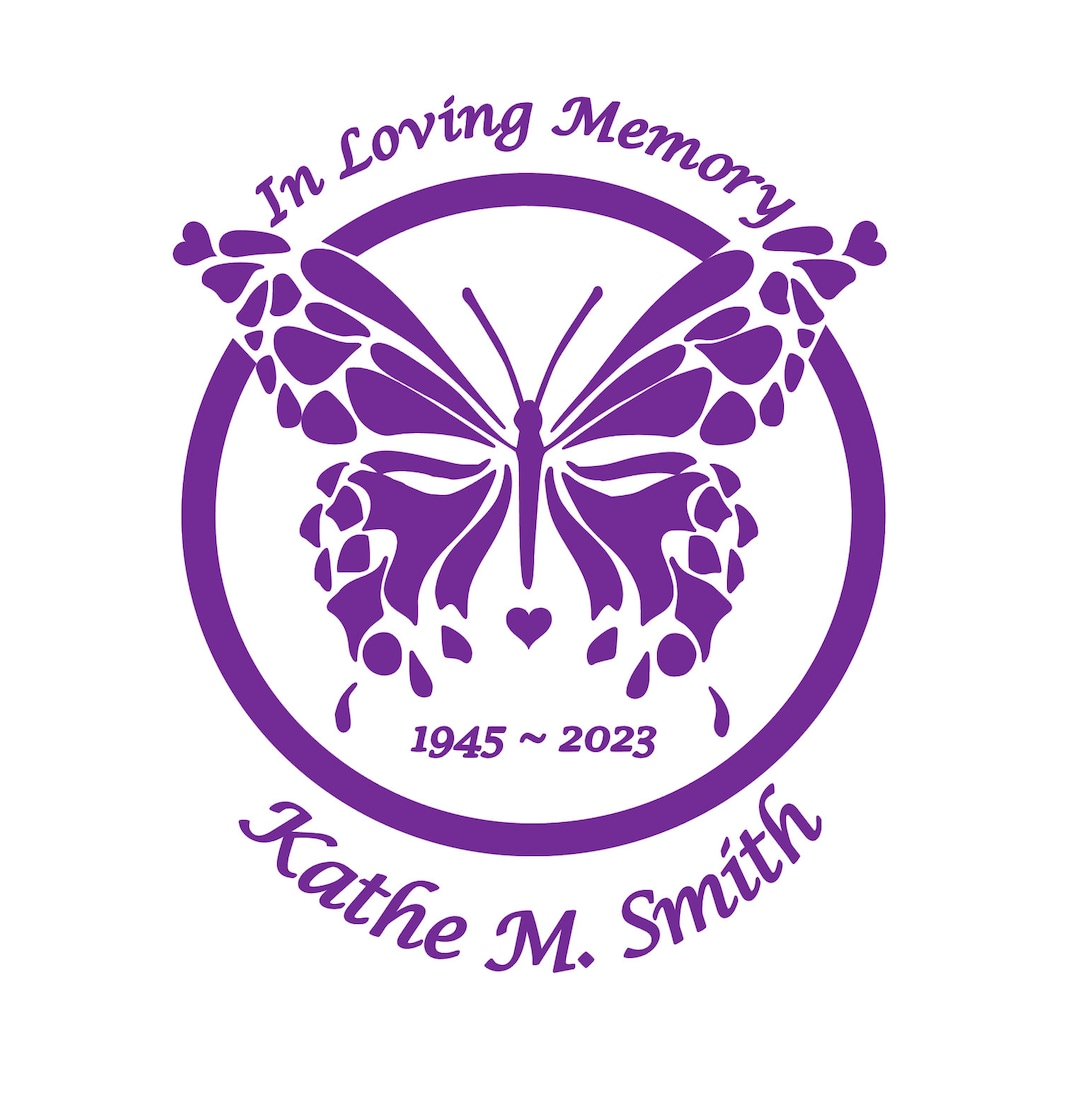 Custom Memorial Decal, in Loving Memory, Memorial Decal, Personalized ...