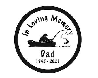 Hunting Memorial, Fishing Memorial, Memorial Car Decal, in Loving ...