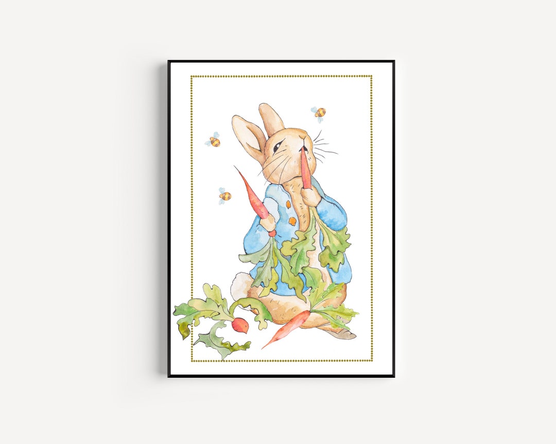 Peter Rabbit Nursery PRINT, Nursery Decor Wall Art, Baby Shower Gift ...