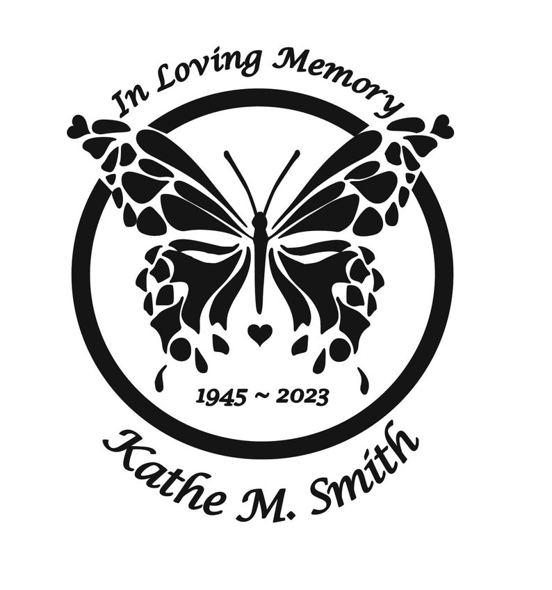Custom Memorial Decal in Loving Memory Memorial Decal - Etsy