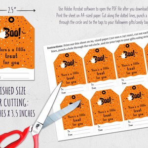 Printable Happy Halloween Gift Tag - to From Favor Tags for Candy Bags ...