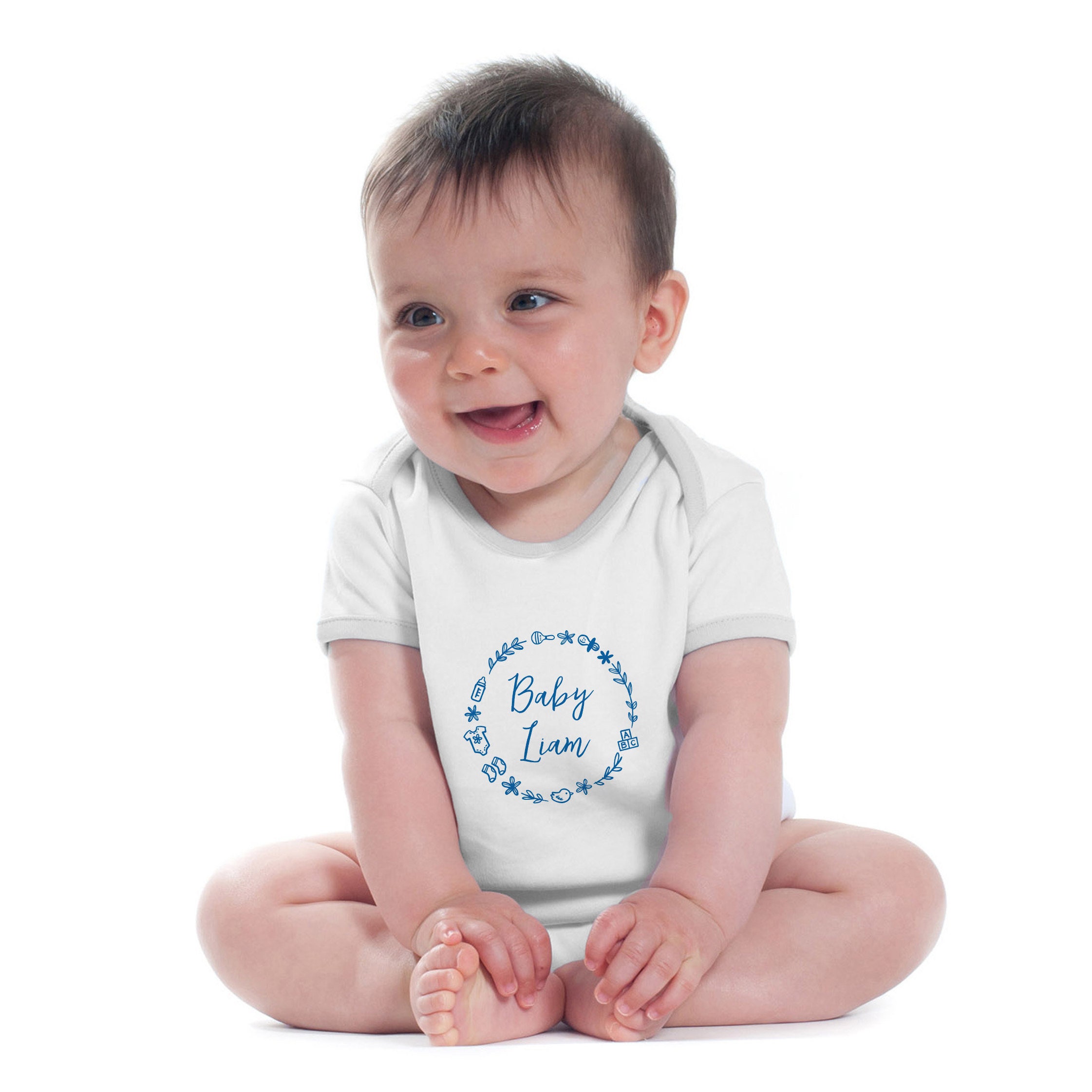 Personalised Baby Bodysuit Custom Name Baby Grow | Etsy