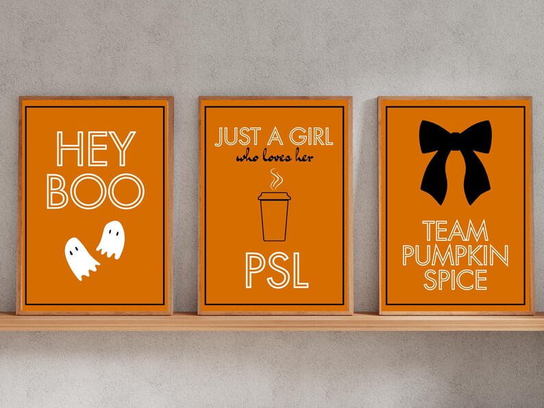 Fall Printables Bundle: Modern Autumn Decor (digital Download) - Etsy