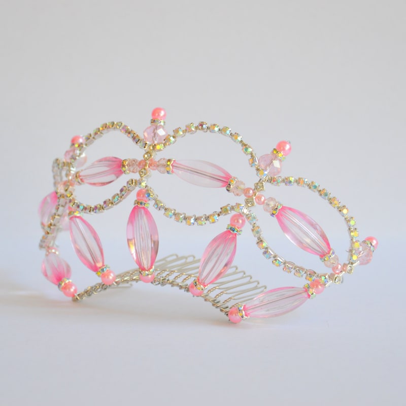 Pink Tiara - Etsy