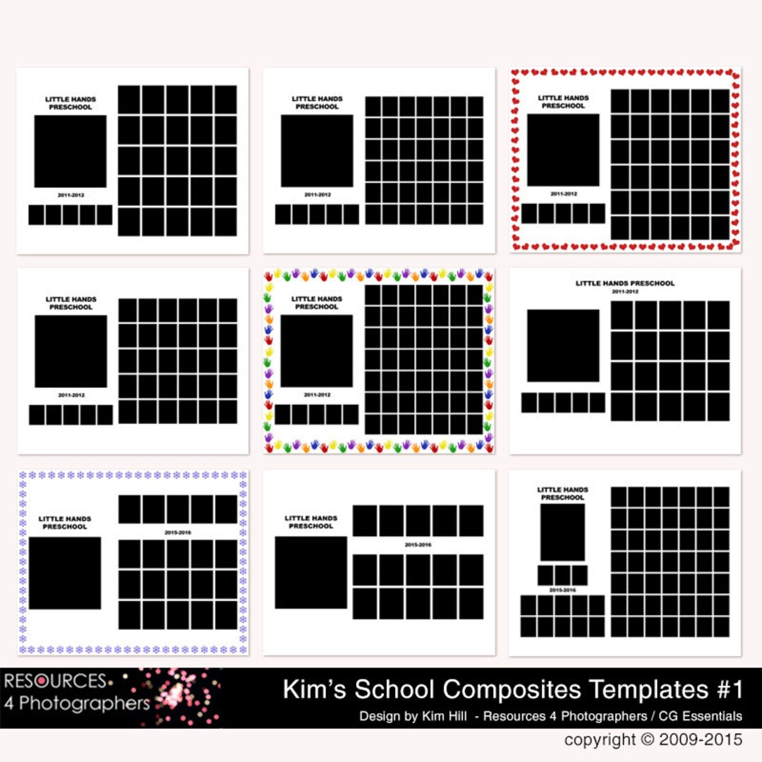 Class Picture Templates - Resources 4 Photographers Group Composite ...