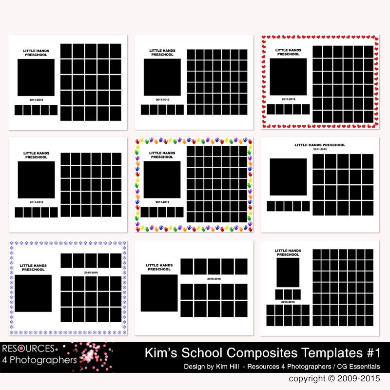 Class Picture Templates - Resources 4 Photographers Group Composite ...