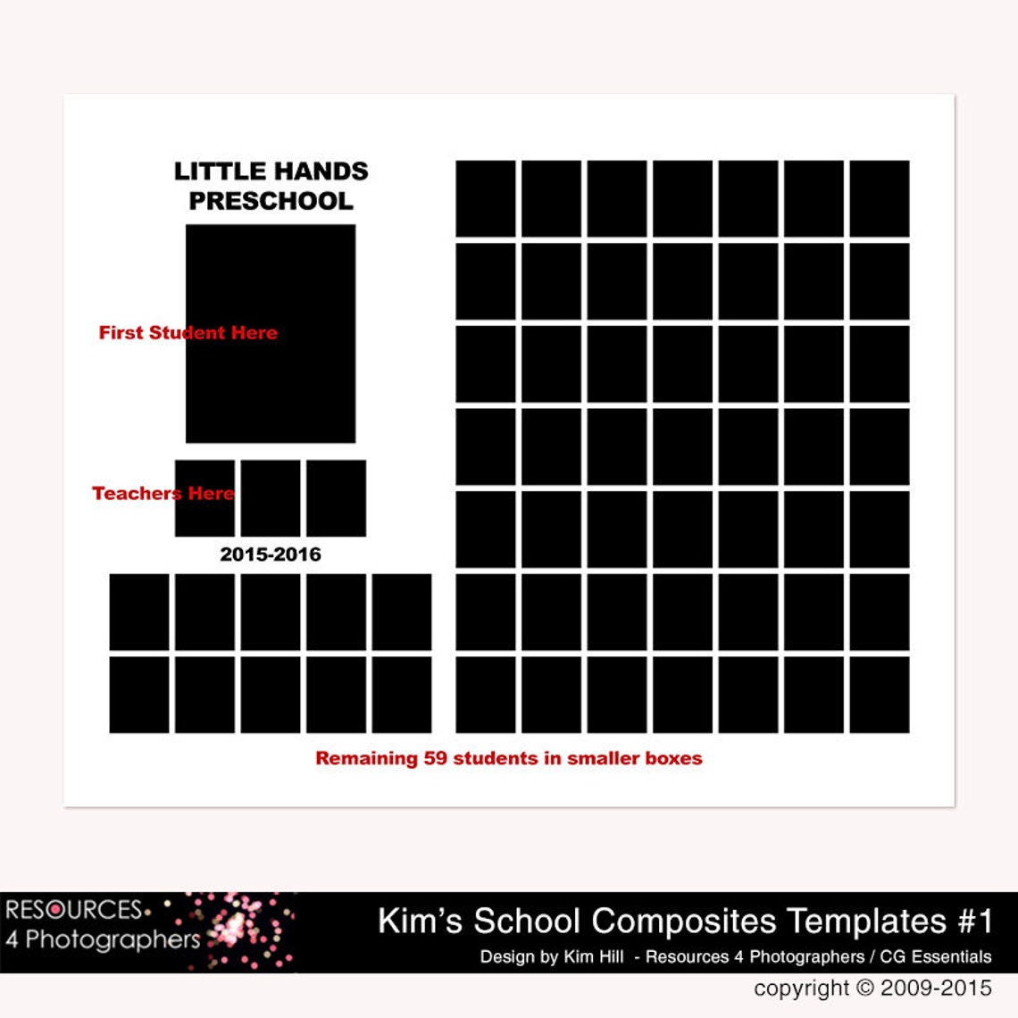 Class Picture Templates - Resources 4 Photographers Group Composite ...