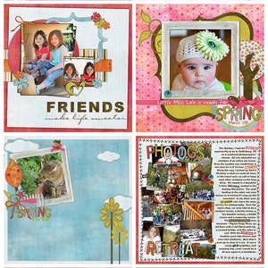 Digital Scrapbook Papers citrus Splash Summer Digiscrap Kit With Bright ...