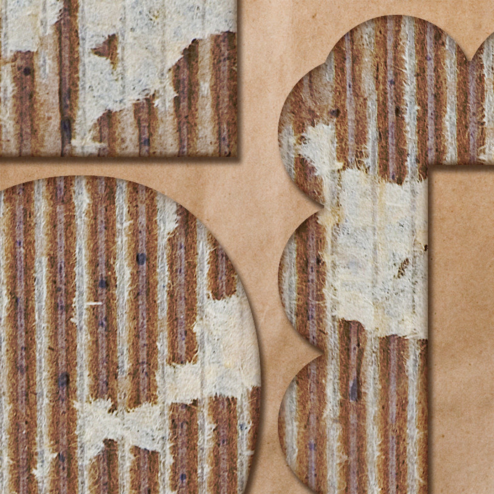 Cardboard Scrapbook Element Pack - "cardboard Cut-outs" for ...