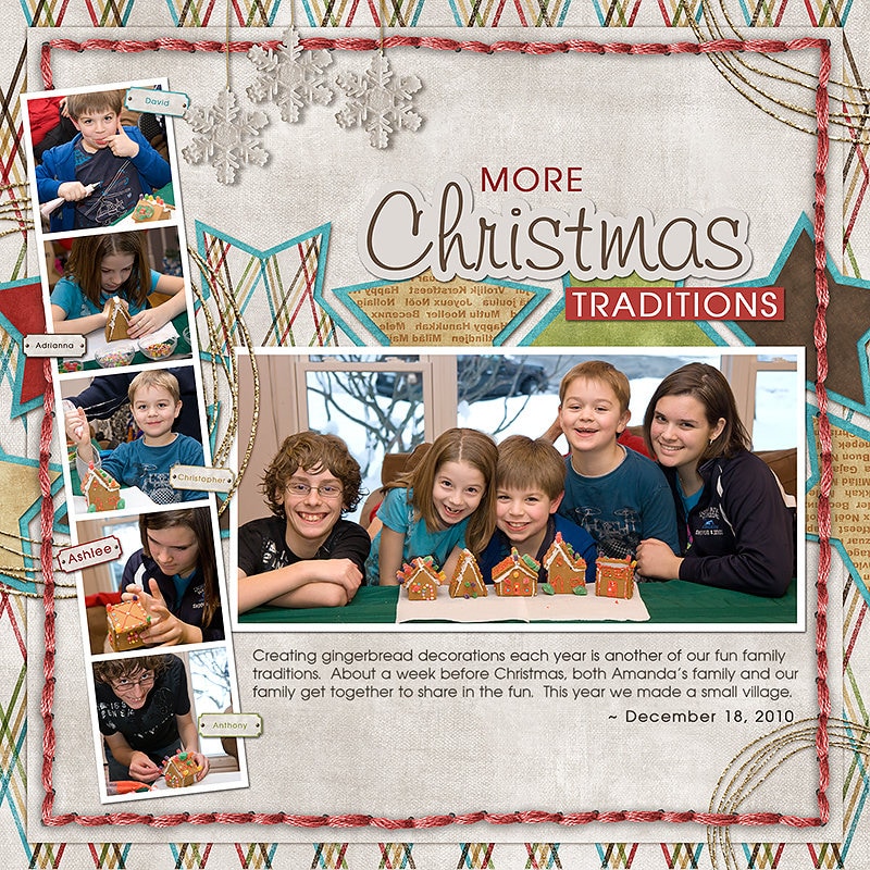 Christmas Digital Scrapbook Kit believe in the - Etsy