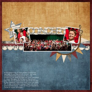 Music Digital Scrapbook Kit - "musical Interlude" Digital Papers and ...