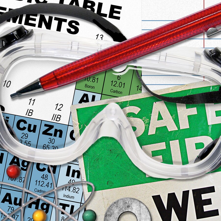 Science Fair Digital Scrapbook Kit With Beaker, Periodic Table ...