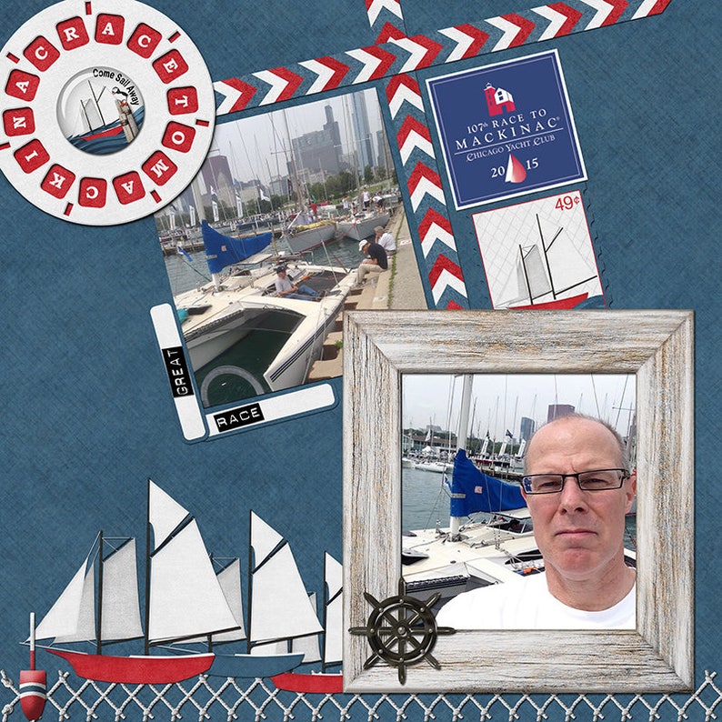 State of Maine Digital Scrapbook Kit for Vacations, Tourists, Boating ...