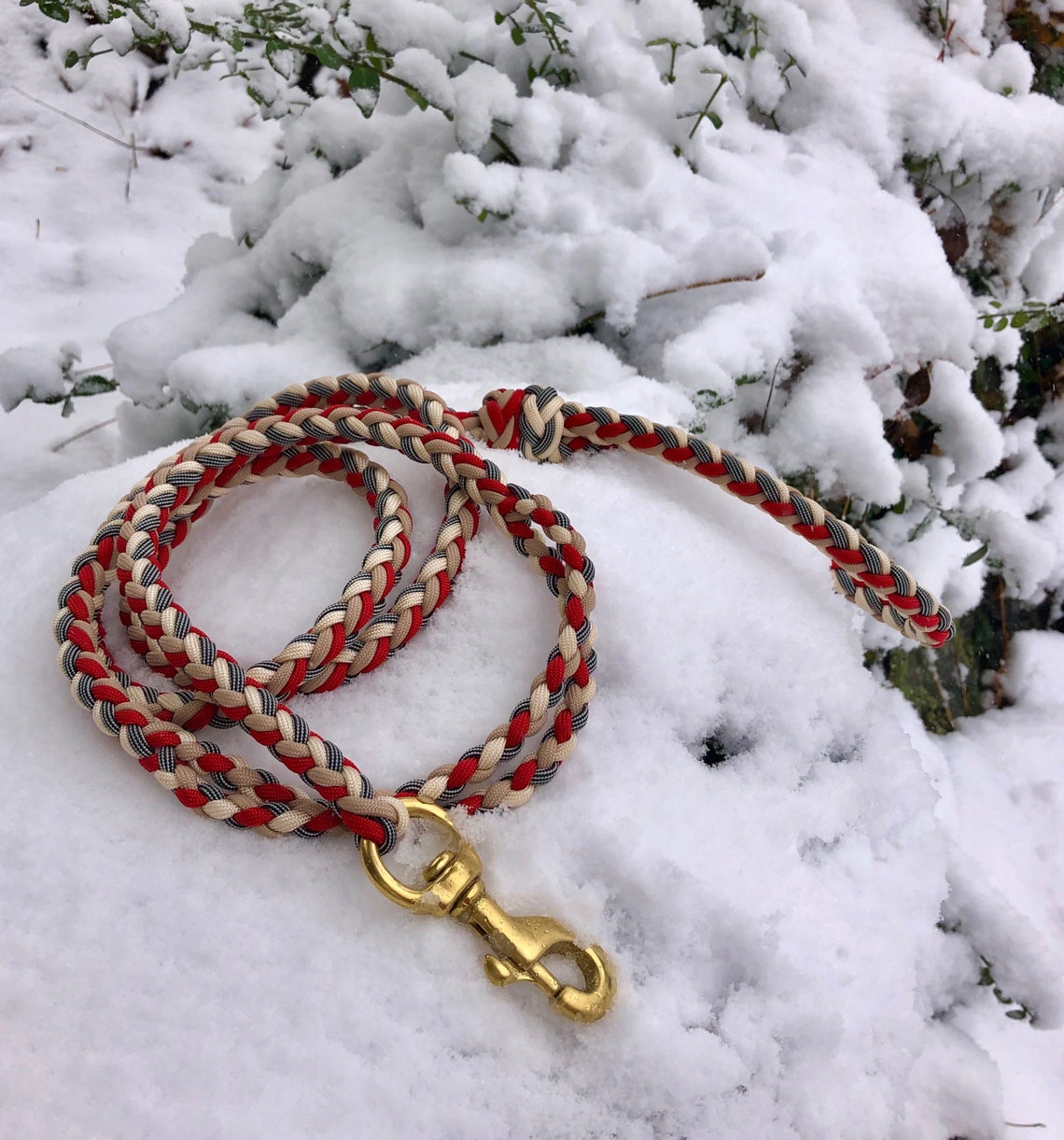 Paracord Leash winter Fleece - Etsy