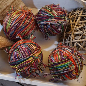 SET of 2 Magic Yarn Balls, Unique Handmade Yarn, Ultimate Rainbow Yarn ...