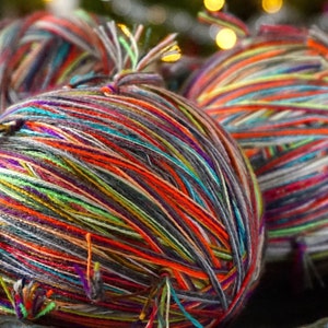 SET of 2 Magic Yarn Balls, Unique Handmade Yarn, Ultimate Rainbow Yarn ...