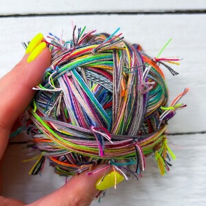 SET of 2 Magic Yarn Balls, Unique Handmade Yarn, Ultimate Rainbow Yarn ...