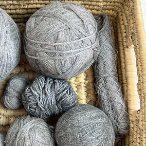 Gray Yarn Bundle, Assorted Grey Yarn Box for Crafts, Destash Yarn Lot ...