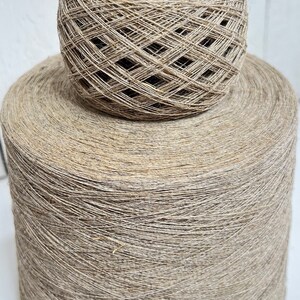 Linen Yarn on Cone and Linen Yarn Cakes, Natural Linen Yarn, Lace ...