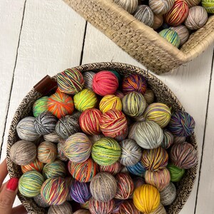 Box of Mini Yarn Balls, Colorful Yarn for Crocheting, Fancy Yarn for ...
